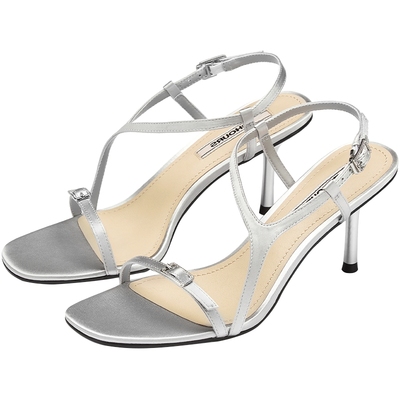 73hours法式细高跟鞋一字带凉鞋