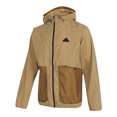 阿迪达斯休闲男连帽运动外套