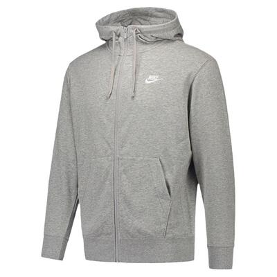 耐克针织毛圈连帽拉链开衫卫衣