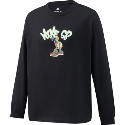 NIKE耐克男子运动休闲印花圆领长袖T恤II5313-010