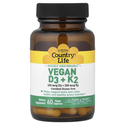 Country Life/乡村生活全素D3+K2维生素 D3 与 K2傍晚开启小确幸