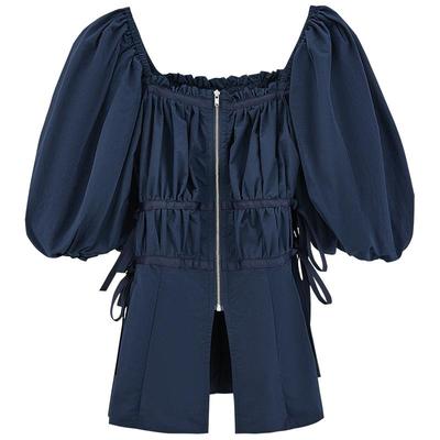 SLY法式芭蕾少女蝴蝶结衬衫