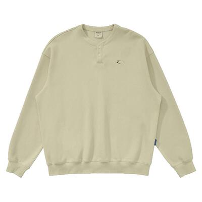 珠地空气层面料挺阔纯色休闲套头