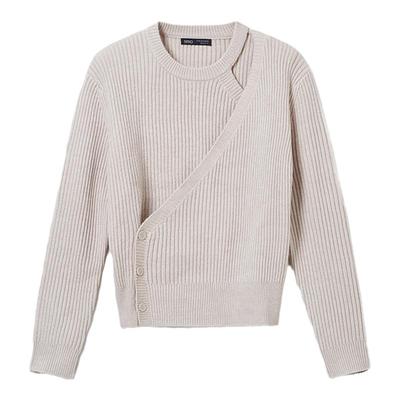 SPAO秋新品女士露肩针织毛衣