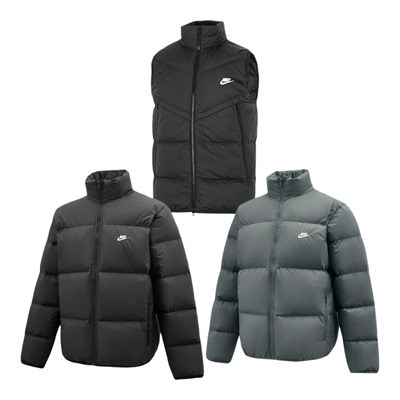 耐克男冬季加厚保暖夹克羽绒服