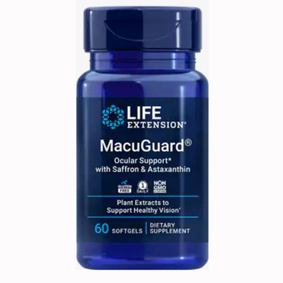 life extension叶黄素越橘蓝莓石榴眼泪藏红花压虾青素MacuGuard
