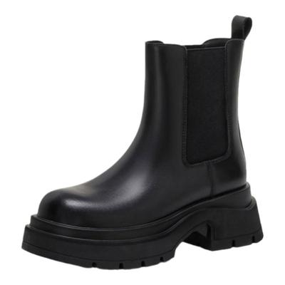 星期六厚底切尔西女靴子