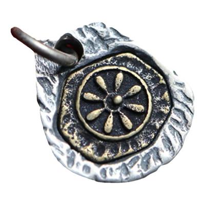 S925纯银藏式风格吊坠佛珠卡子