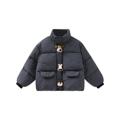 男童加绒保暖棉服冬季新款外套
