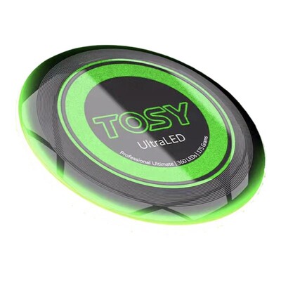 TOSY高端极限专业175克LED发光飞盘夜间运动双色组合套装优惠活动