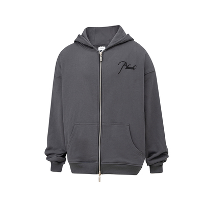 RHUDE刺绣字母胶囊拉链开衫卫衣