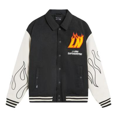 Lining/李宁正品冬季男子滑板系列宽松休闲运动夹克外套AFDT697