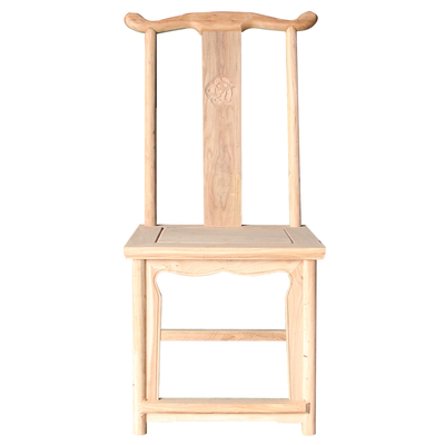 北方老榆木木单背椅餐椅实木仿古