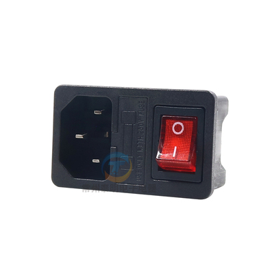 三孔电源插座品字带保险丝电源线