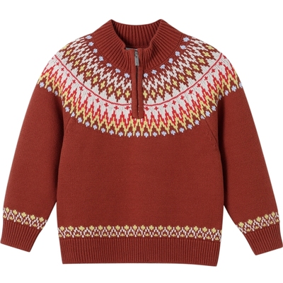 【商场同款】安奈儿童装男童半开领针织衫内搭2024冬新款AB444610