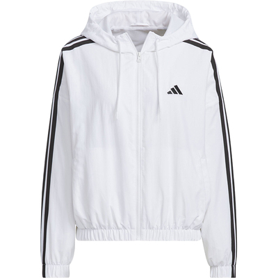 Adidas/阿迪达斯正品W 3S WV WB女士运动短款条纹外套JZ2161