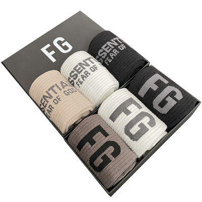 FOG袜子男长袜中筒袜女FEAR OF GOD高街ESSENTIALS纯棉运动小腿袜