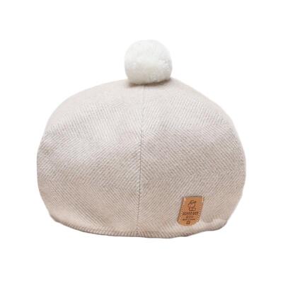 婴儿帽复古SYLFZS毛呢贝雷帽百搭