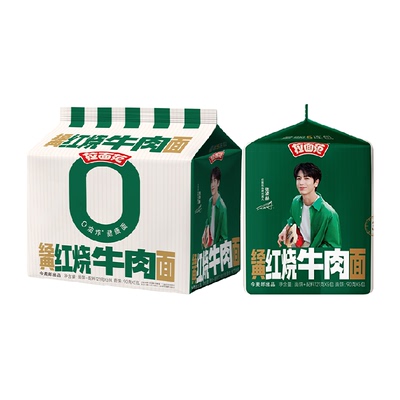 今麦郎拉面范绿牛红烧牛肉面劲道