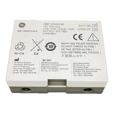 适用GE cardioserv30344030 SCP 913 915 922除颤仪12V充电电池组