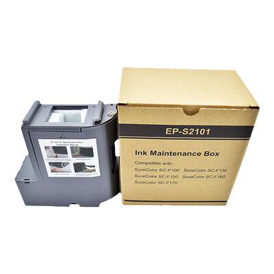 适用 EPSON爱普生S2101 F15HH5 维护箱F100 F130 F150 F160 F170 废墨仓C13S210125 SC23MB打印机废墨盒 芯片