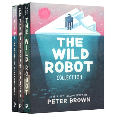 The Wild Robot 荒岛机器人系列3册盒装 自然与科技的碰撞青少年科幻冒险小说 凯迪克奖插画师 英语课外读物 英文原版进口儿童图书