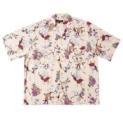 古巴领夏威夷圣母衬衫