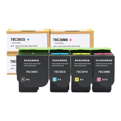 适用利盟CS421dn粉盒CS321 CS521 CS621 CS622硒鼓CX421 CX521 CX522 CX621 CX622 CX625dn 78C30K0墨盒KIOSK