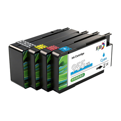 彩格适用惠普7720墨盒HP OfficeJet Pro 7720打印机墨水盒HP955XL黑色HP953XL彩色喷墨大容量升级芯片非原装