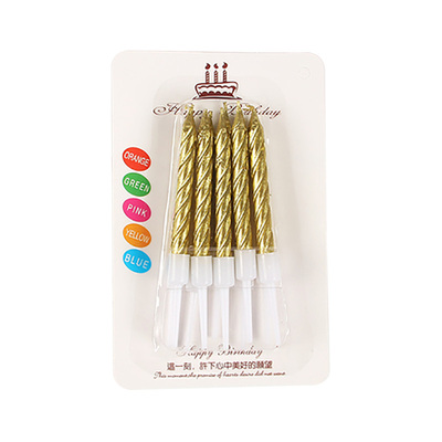 包邮高品质螺纹50/100盒生日蜡烛