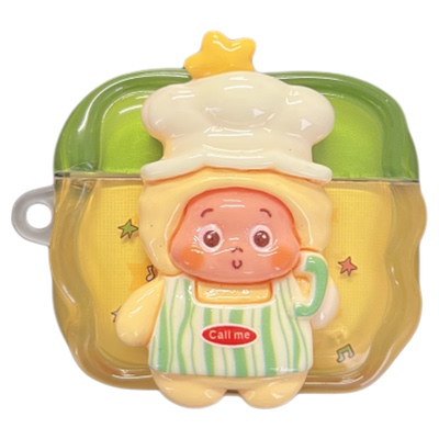 适用苹果耳机壳情侣星星人