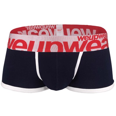 两条装weup棉质居家男士平角内裤