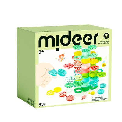mideer弥鹿叠叠乐积木男女孩子