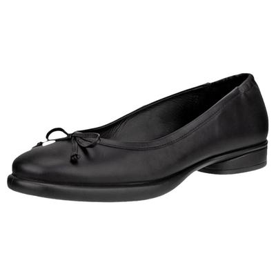 Ecco/爱步女瓢鞋浅口平底舒适柔软休闲皮鞋通勤出街办公室春夏