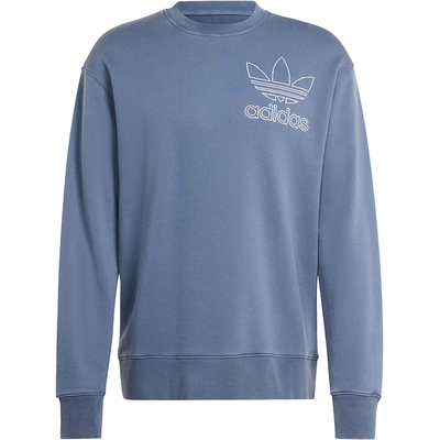 Adidas/阿迪达斯官方正品三叶草男士休闲针织圆领套头卫衣IR7999