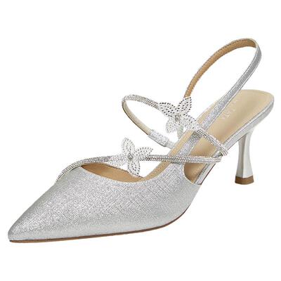 TATA他她女鞋2026夏季休闲包头后空凉鞋气质法式高跟鞋XCM07BH6