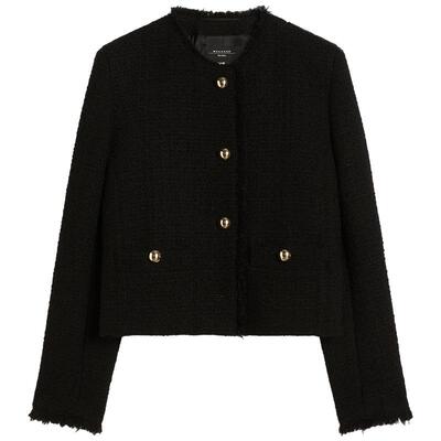 【季末甄选】Weekend MaxMara 26女装羊毛混纺圆领夹克5041056106