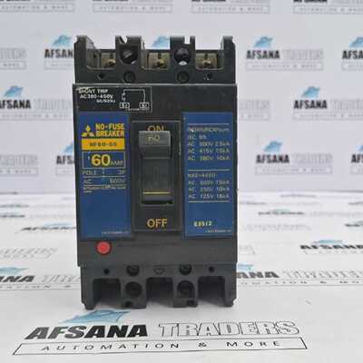 三菱NF60SS无保险丝断路器60AAC600V3杆