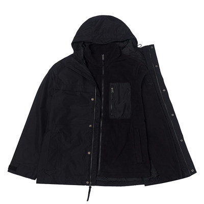 添柏岚男装三合一夹克外套春季新款户外登山服休闲运动服A6NG5