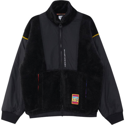 阿迪达斯男拼接立领夹克外套