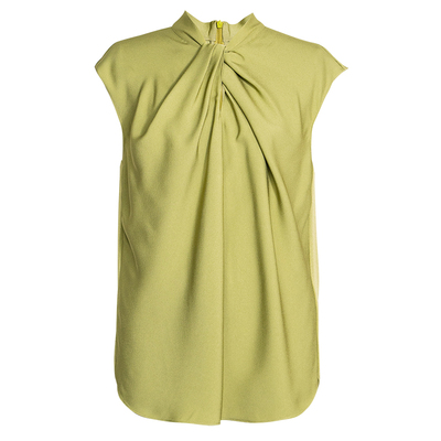 罗衣别致扭结薄荷曼波镂空衬衫