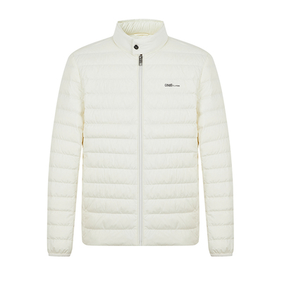 卡沃利大朵鹅绒立领超轻羽绒服