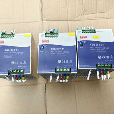 议价TDR96024明纬工业开关电源24V40A三相导轨电源适用