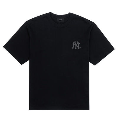 MLBNY印花纯棉宽松短袖T恤休闲