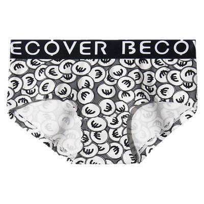 舒雅内裤女纯棉女士印花时尚平角