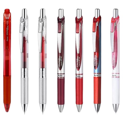 日本Pentel派通红笔合集