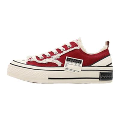 xvessel圆头低帮帆布鞋软底舒适