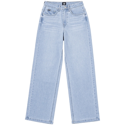 【张凌赫代言】Lee25新品428懒懒裤直脚阔腿女凉感牛仔裤凉凉裤潮