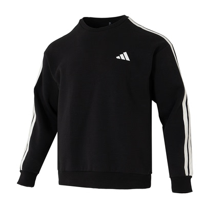 阿迪达斯男子卫衣三条纹套头衫