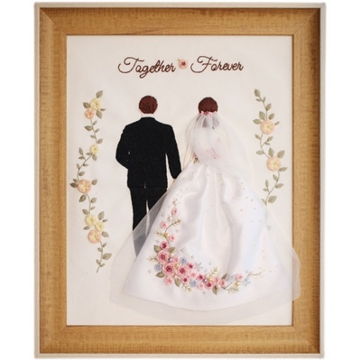 家居摆件送男友生日礼物刺绣diy